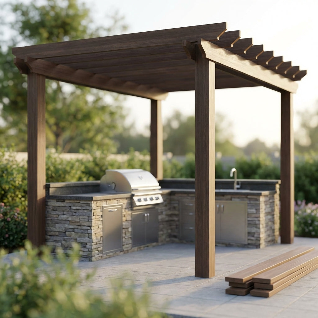 The Best DIY Outdoor Kitchen Pergola Kits for Quick and Easy Backyard