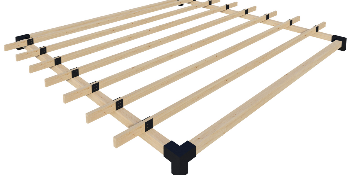 Traditional Rafters Pergola Roof Kit (for 2x4 Wood Slats)