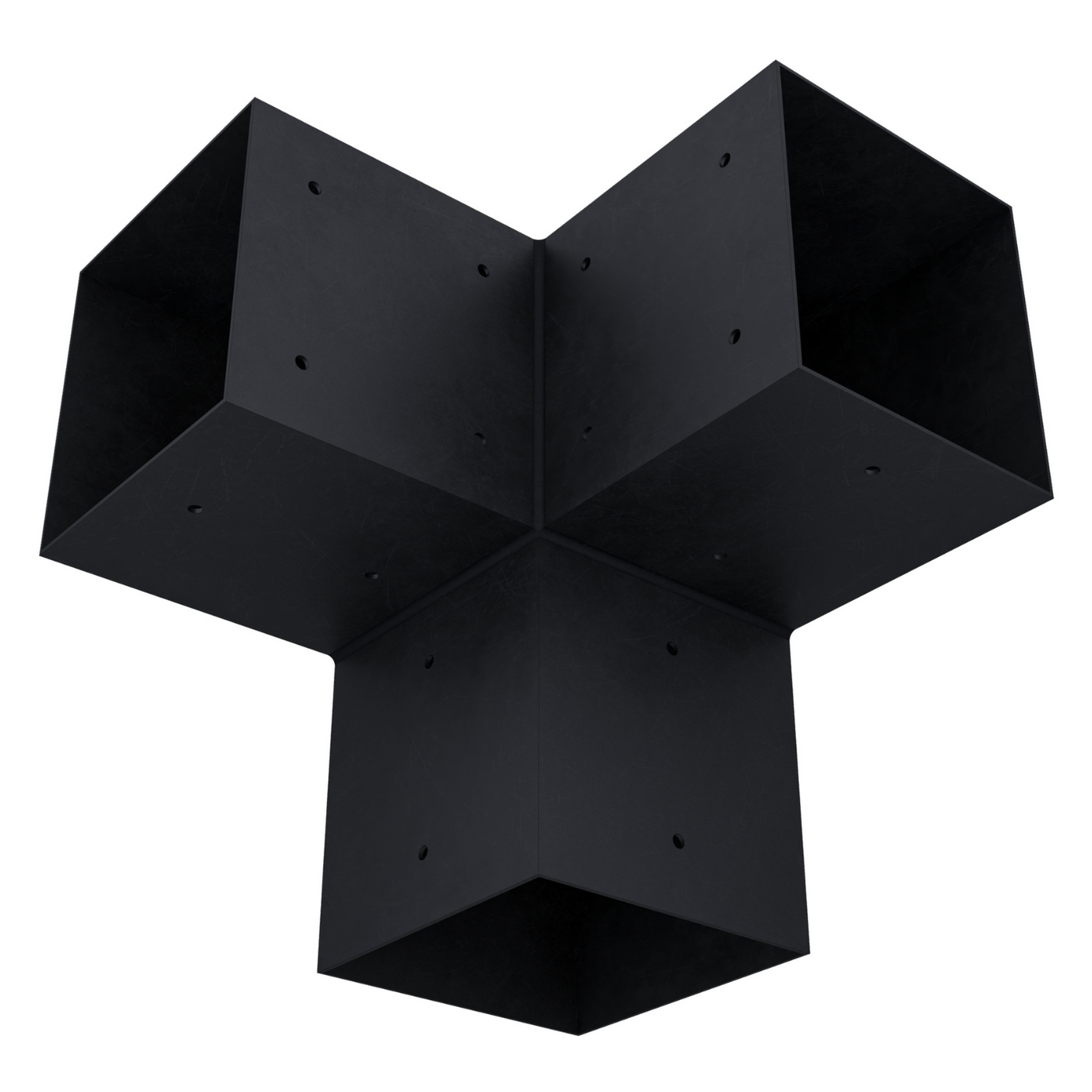 Universal 3-Way 6x6 Corner Bracket (12-Gauge Steel, Made in USA)