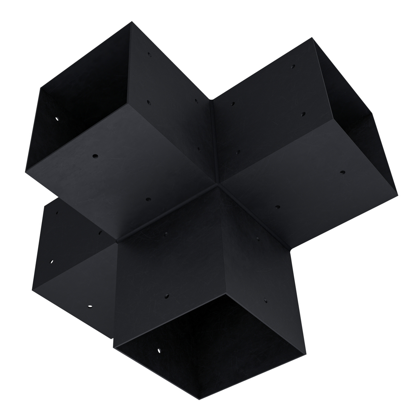 Universal 4-Way 6x6 Beam Bracket (12-Gauge Steel)
