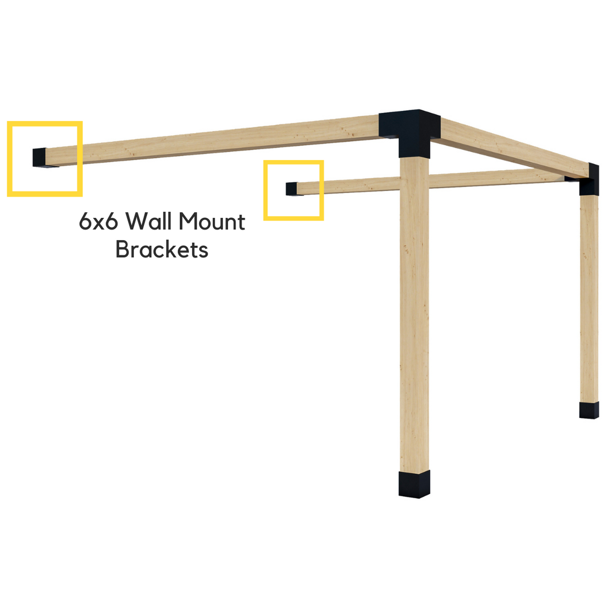 Universal 6x6 Wall Mount Bracket (12-Gauge Steel)