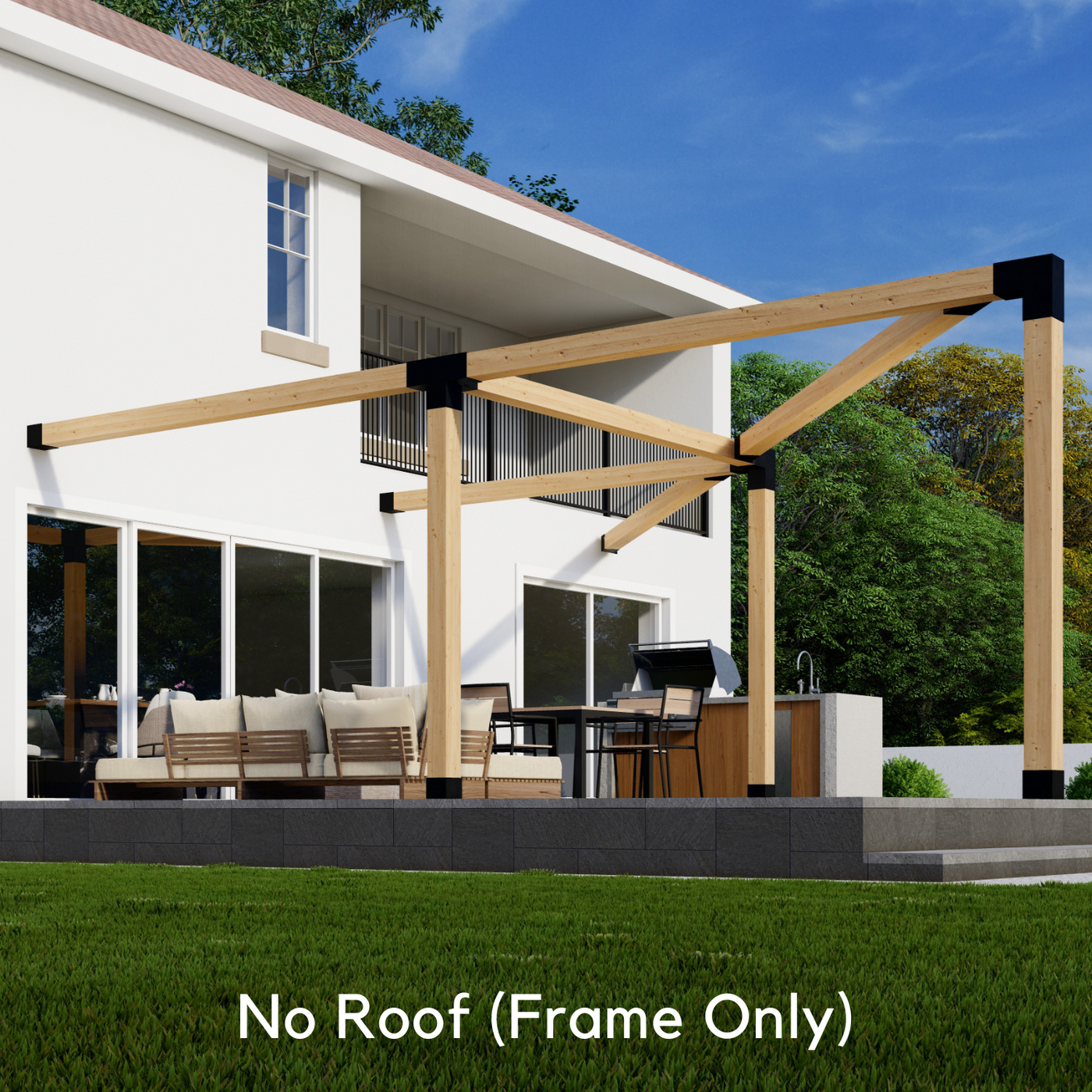Large Triangle Pergola Kit - 20% Off + Free Shipping