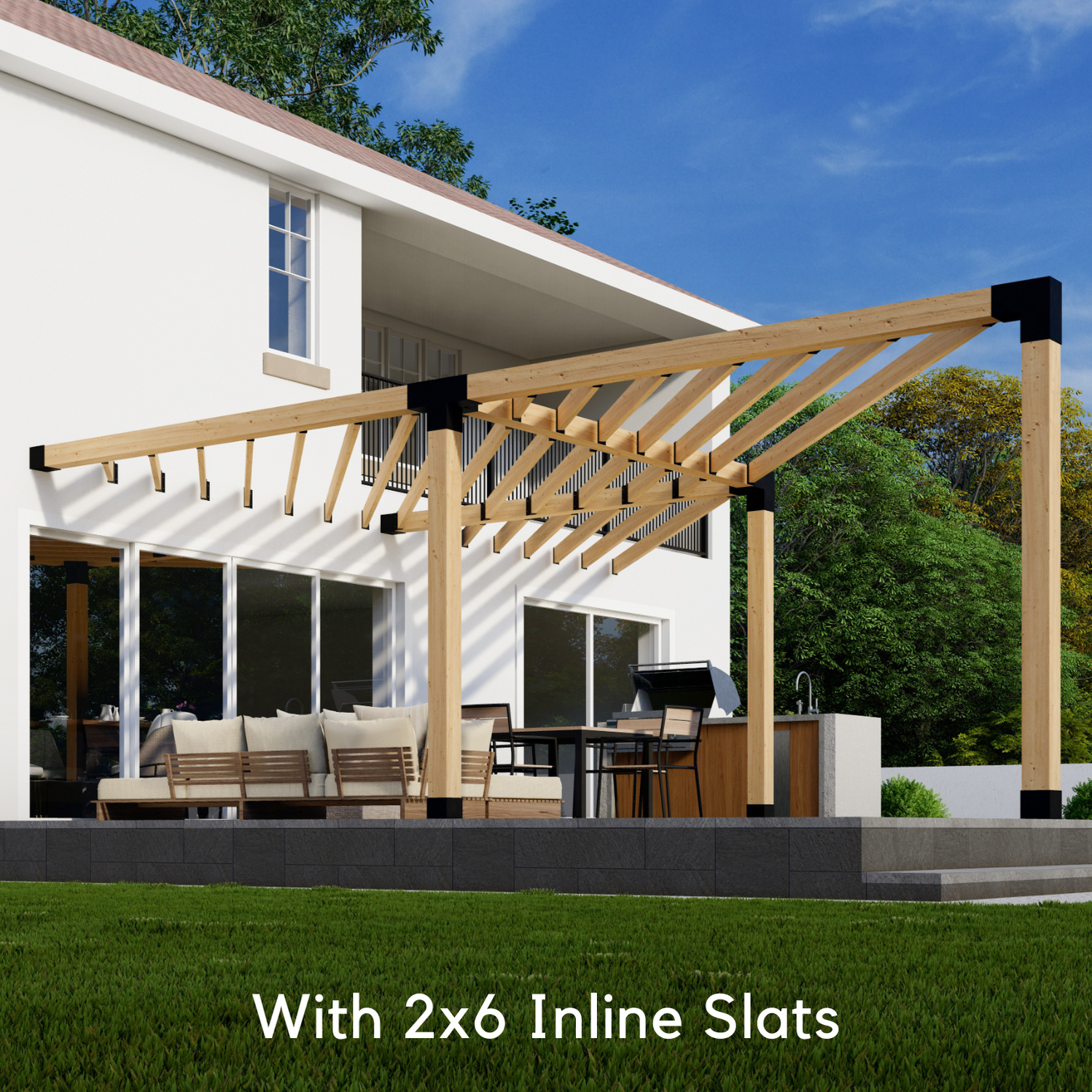 Large Triangle Pergola Kit - 20% Off + Free Shipping