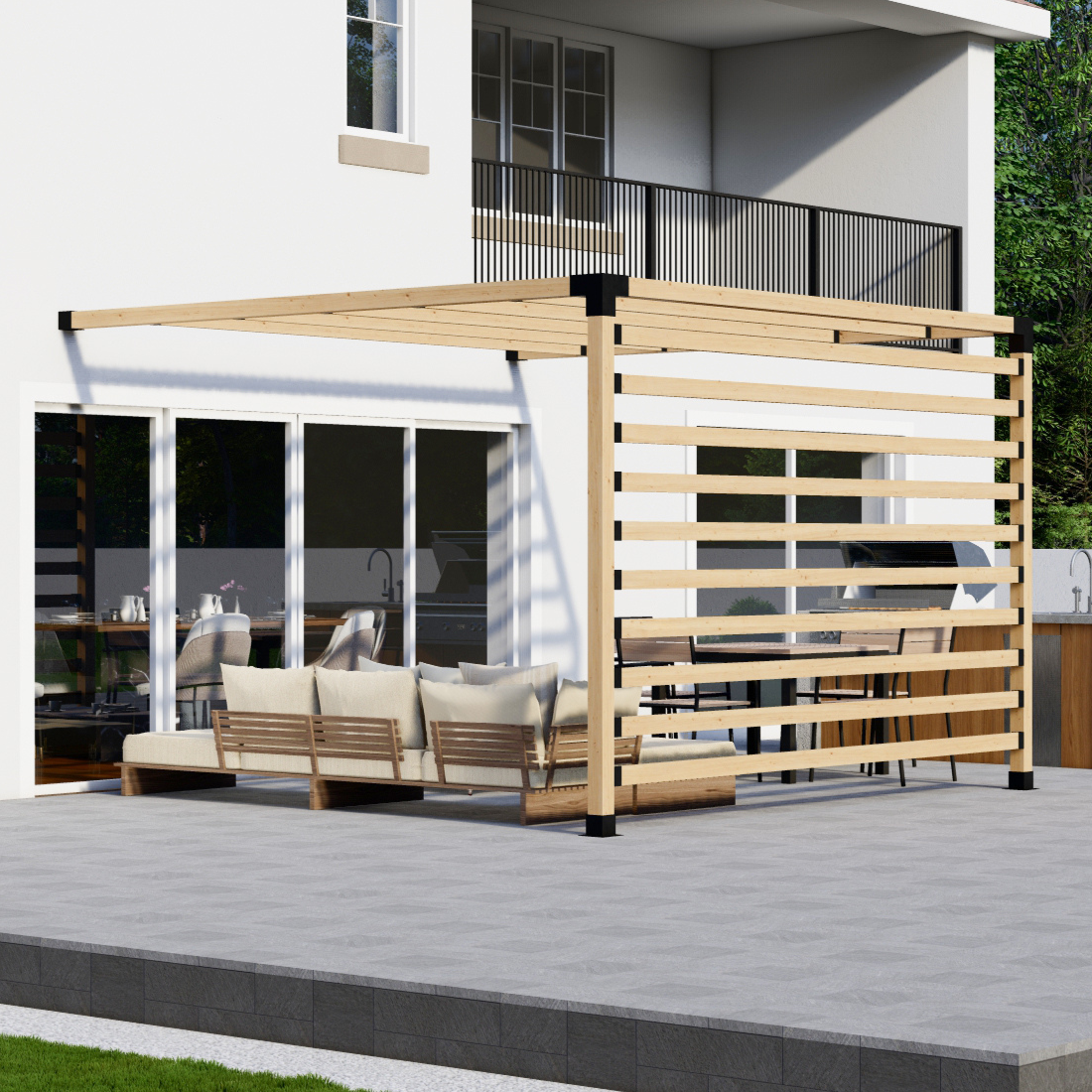 Modern 2-Post Pergola Kit - 20% Off + Free Shipping