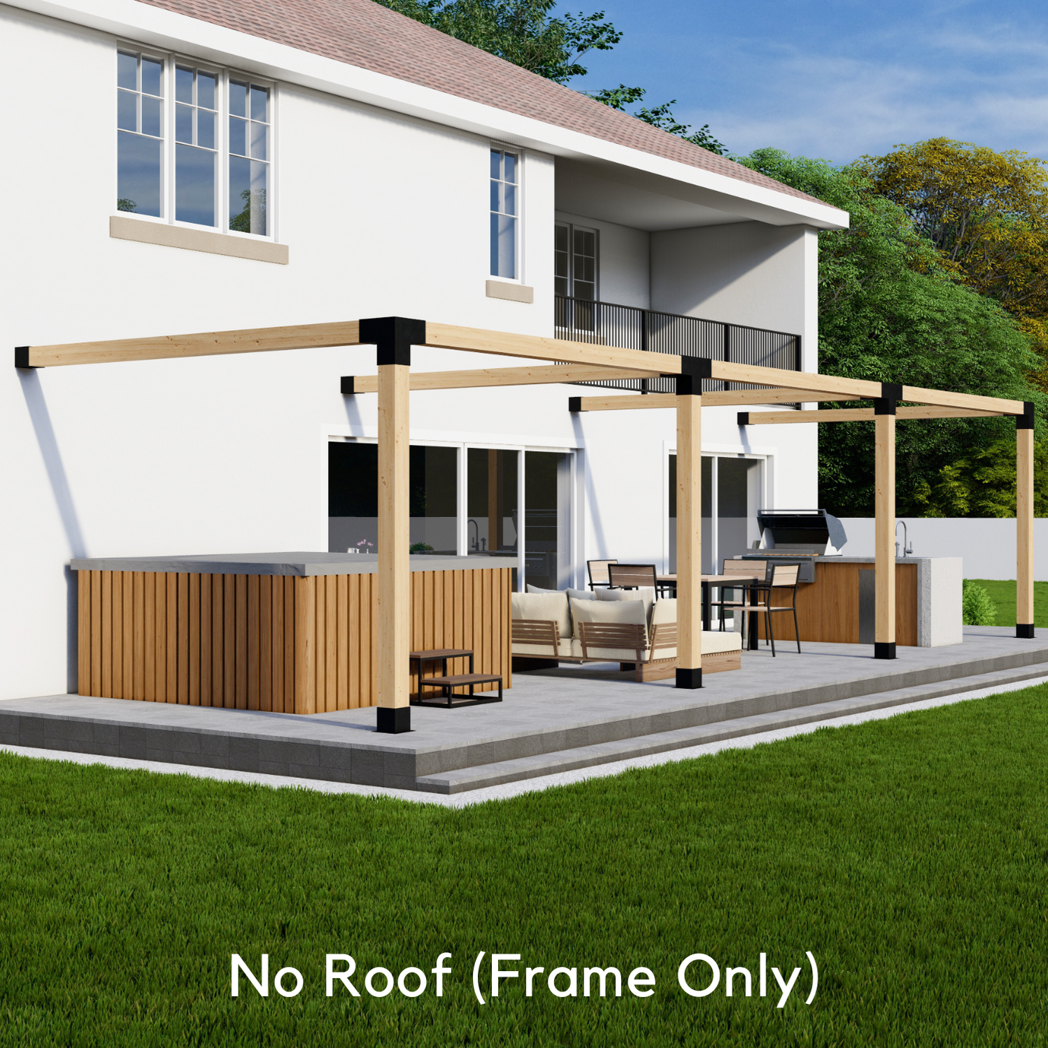 Timber Frame Pergola Kit - 20% Off + Free Shipping