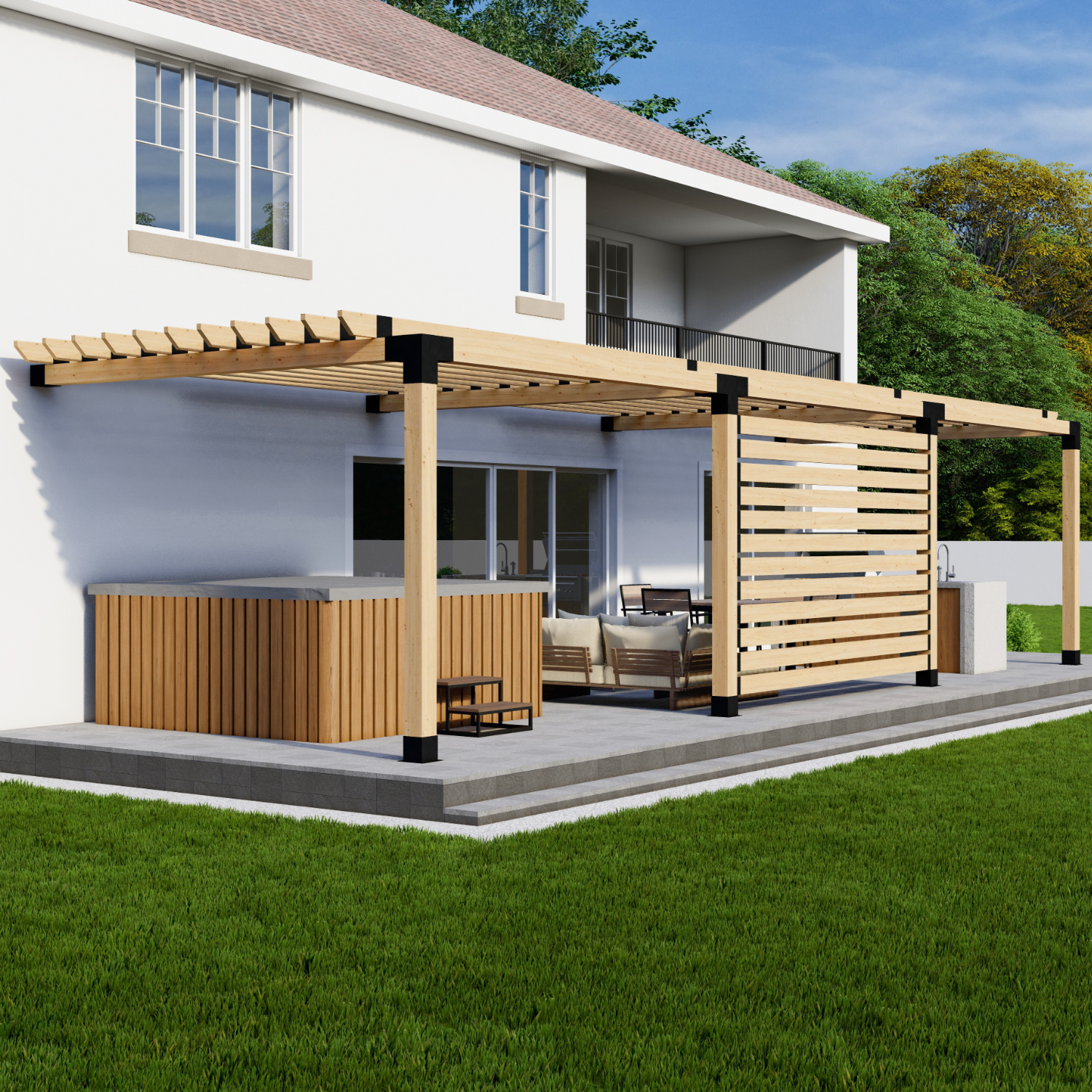 Zen Pergola Kits - Build Your Own DIY Wooden Pergola