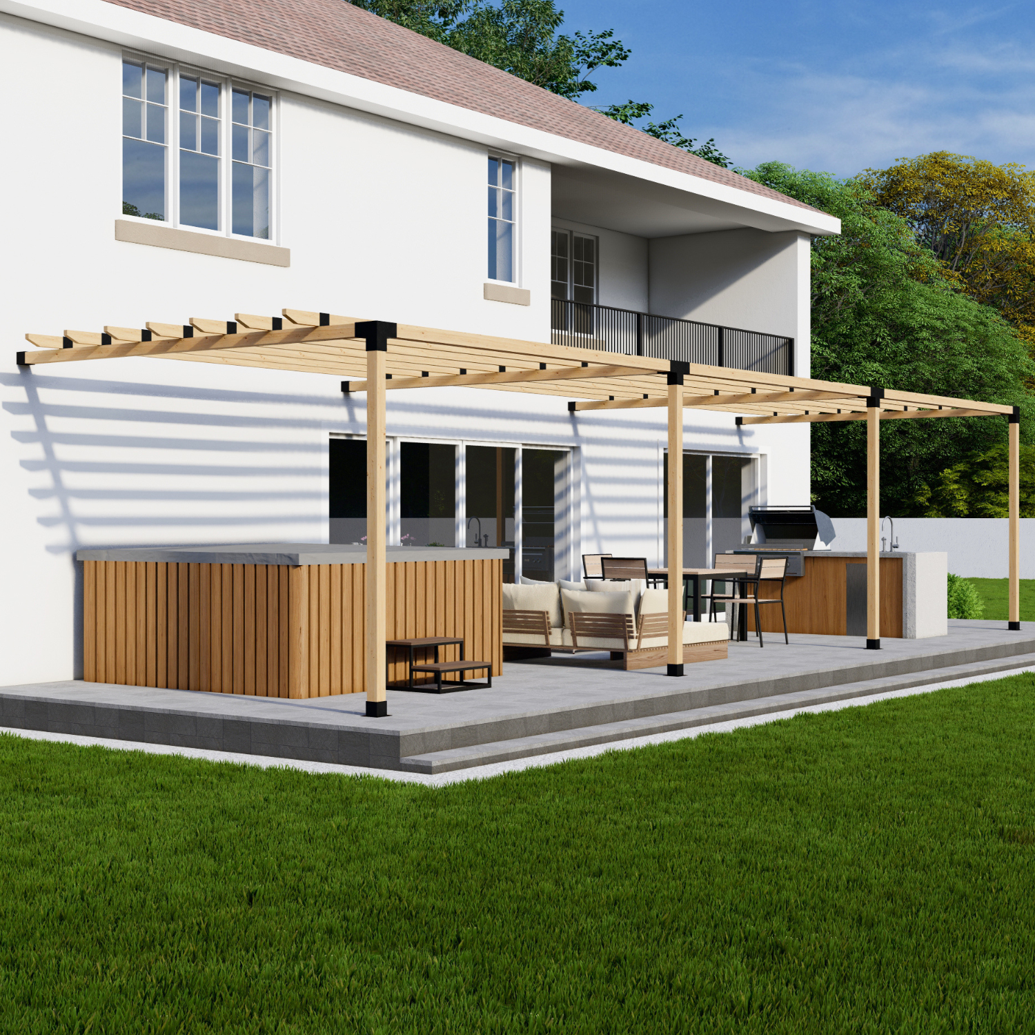 Zen Pergola Kits - Build Your Own DIY Wooden Pergola