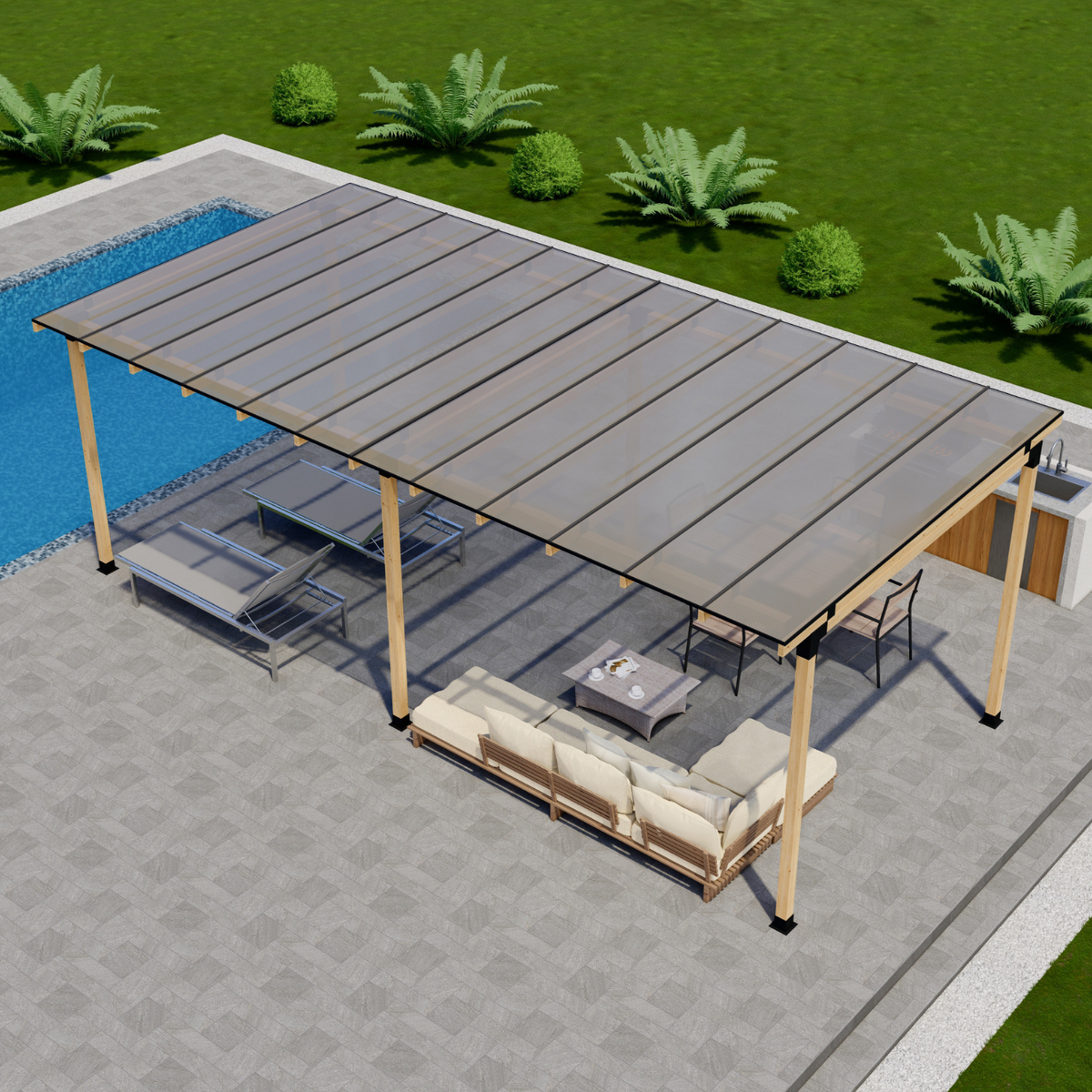 Outdoor Patio Cover Structure - 20% Off + Free Shipping
