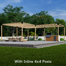 L-Shaped Pergola Kit - 20% Off + Free Shipping