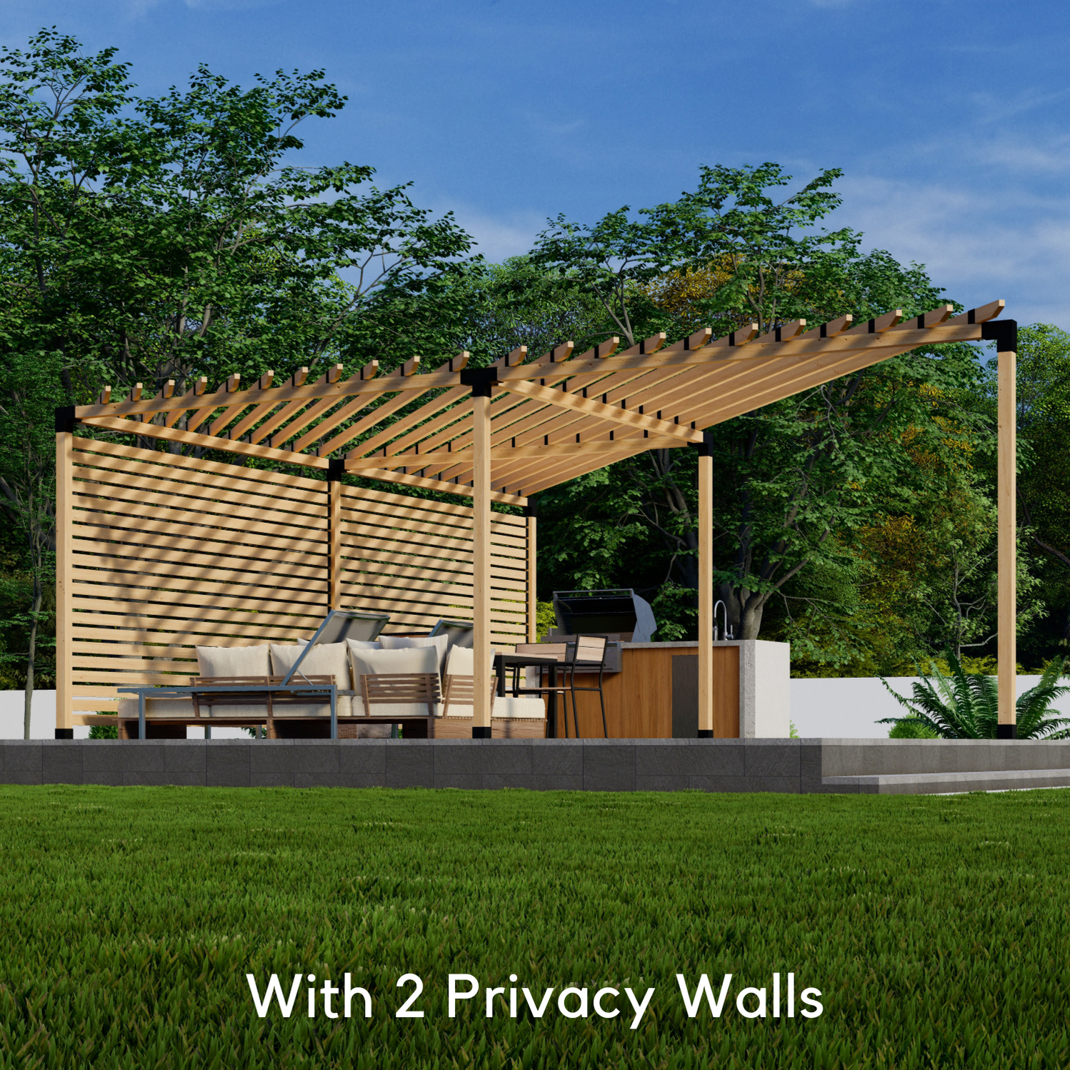 3-Sided Triangular Pergola Kit - 20% Off + Free Shipping