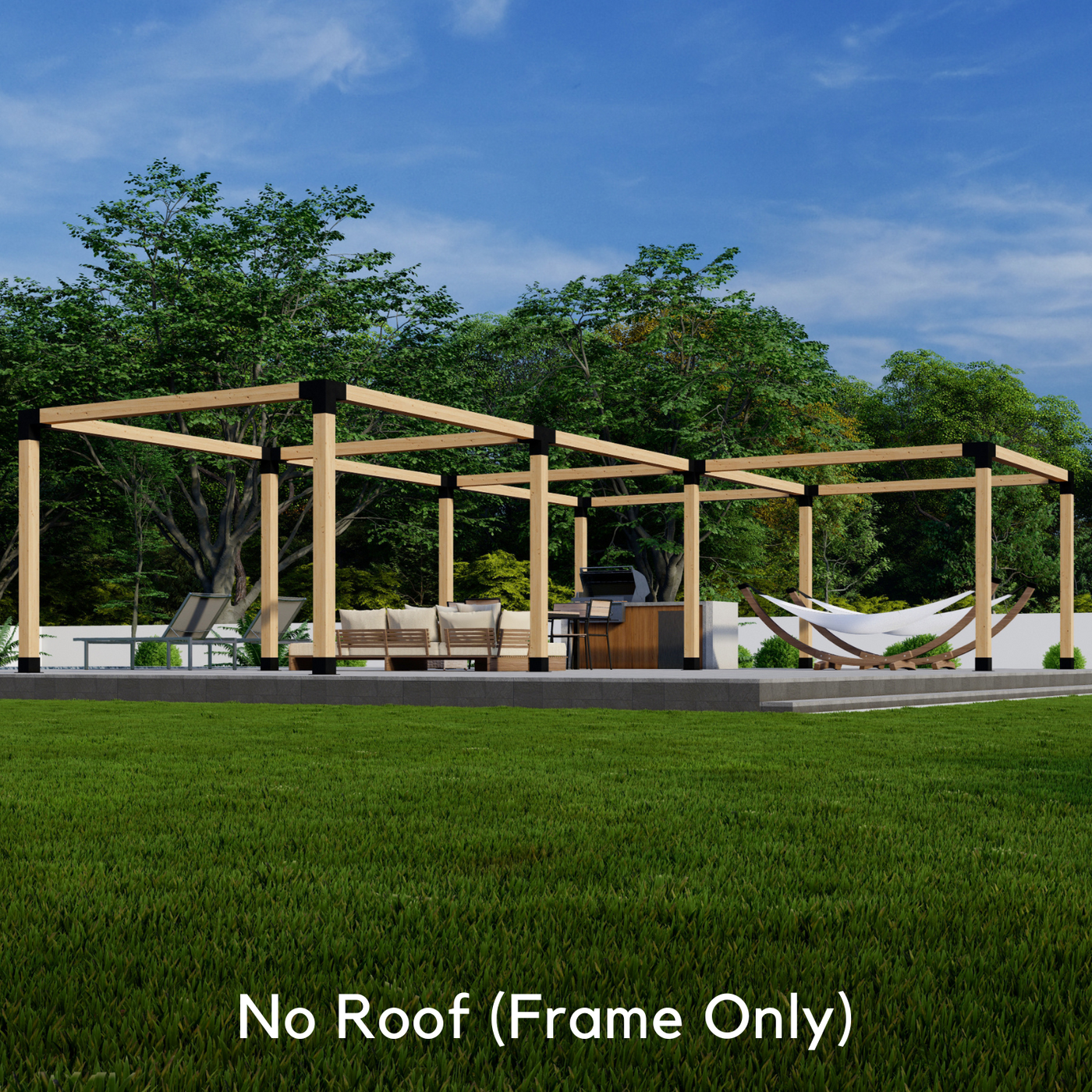Corner L-Shaped Pergola Kit - 20% Off + Free Shipping