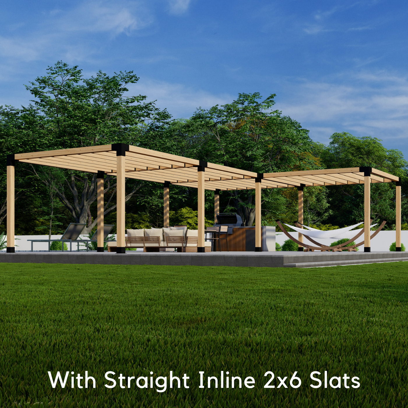 Corner L-Shaped Pergola Kit - 20% Off + Free Shipping