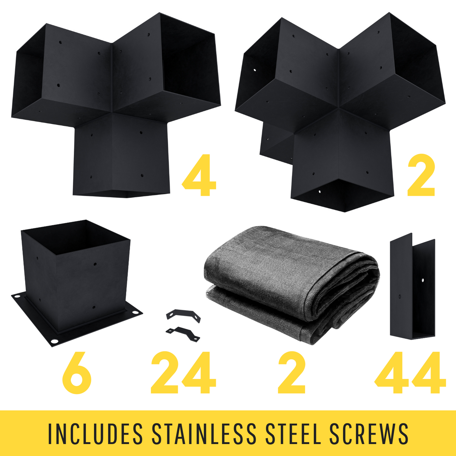 Kit for Cool Pergola w/ Shade Canopies & Walls - 20% Off