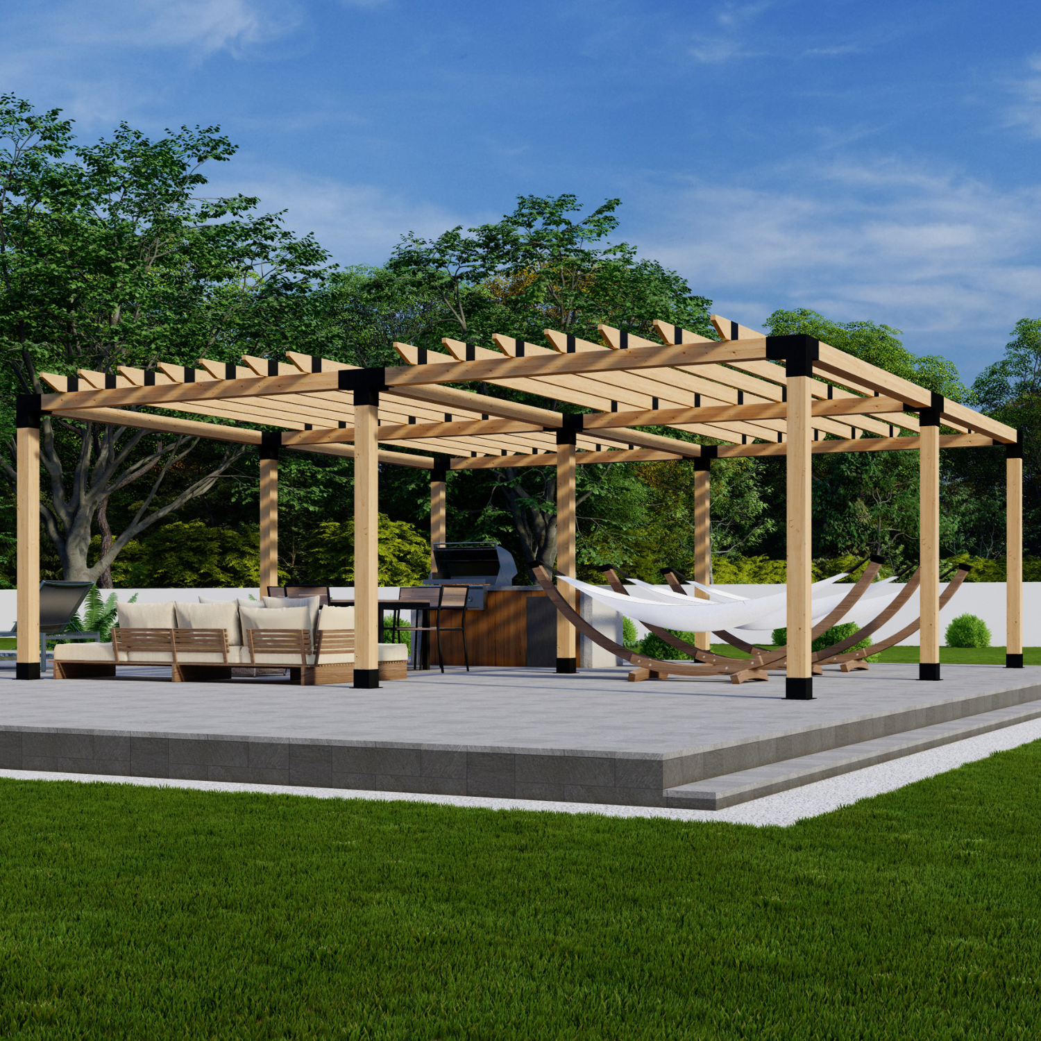 Zen Pergola Kits - Build Your Own DIY Wooden Pergola