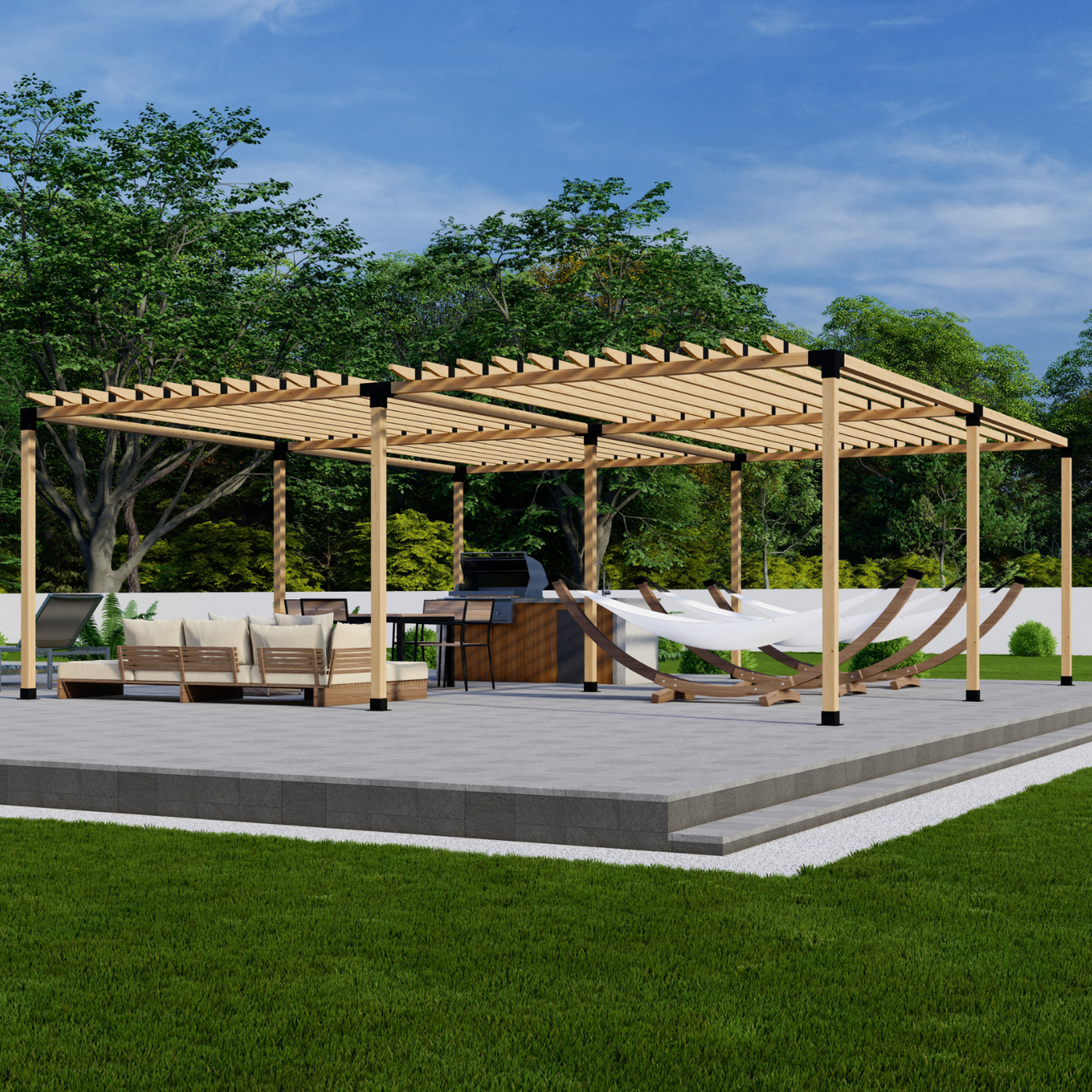 Kit for Slatted Shade Structure Pergola - 20% Off
