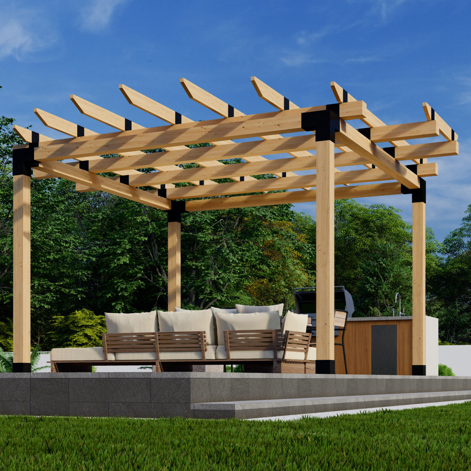 Round Pergola Kit - Sale: 20% Off + Free Shipping