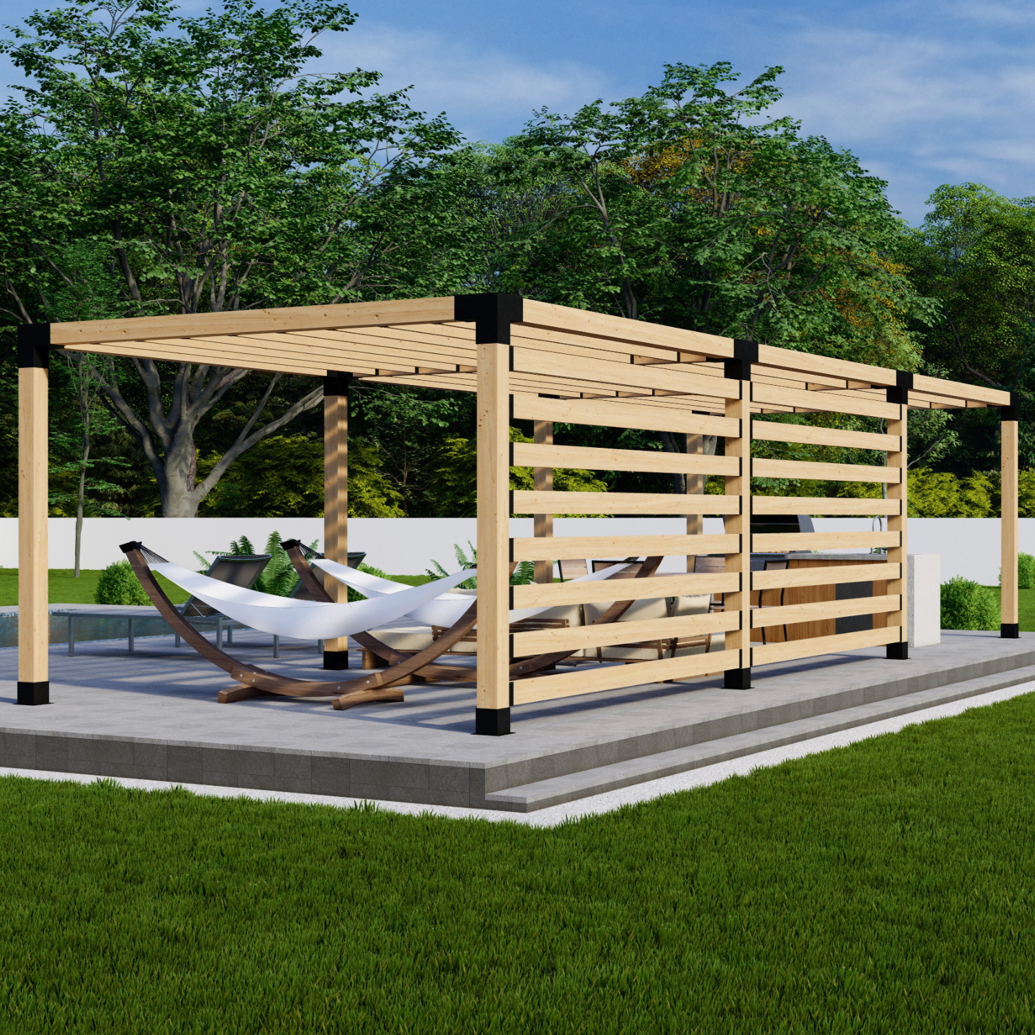 Zen Pergola Kits - Build Your Own DIY Wooden Pergola