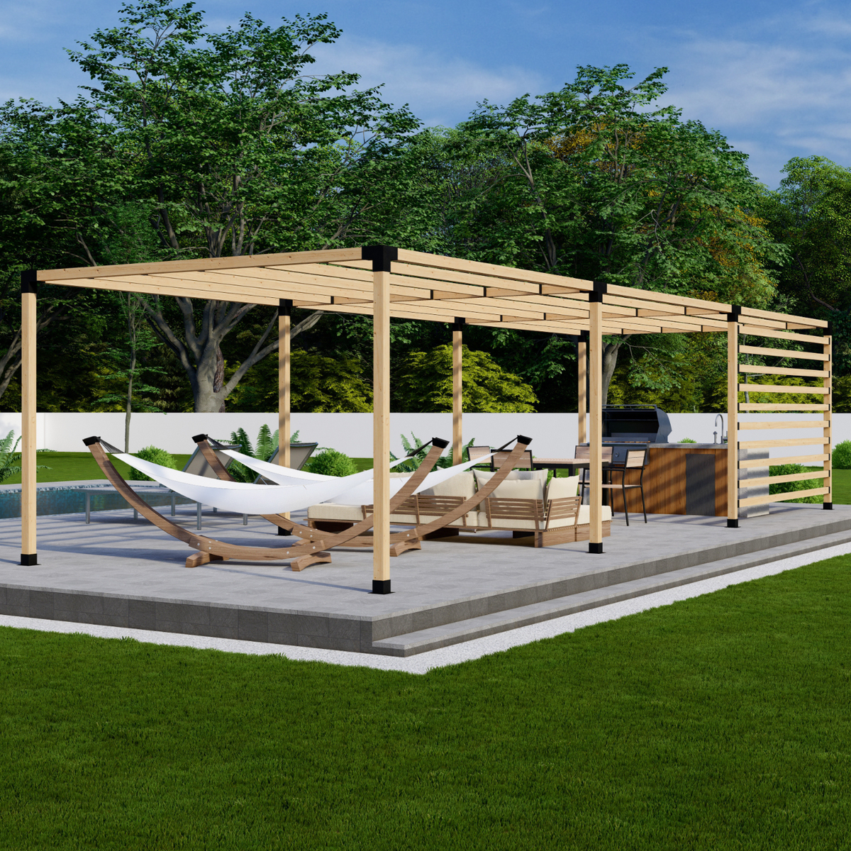 Kit for Building a Free-Standing Pergola - 20% Off