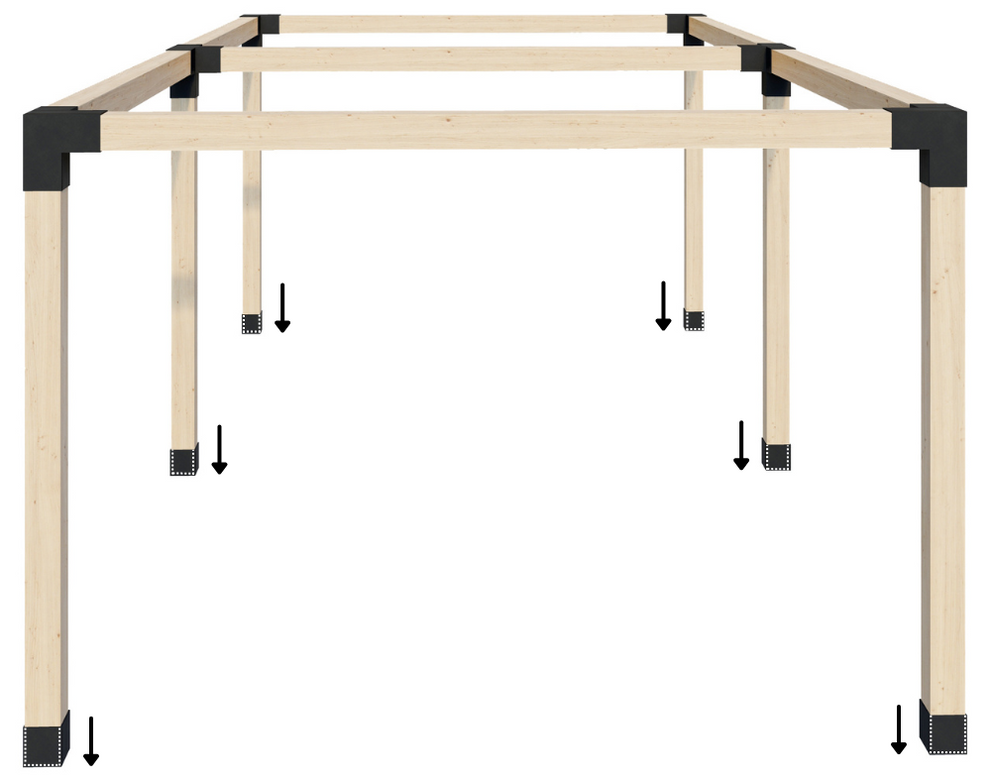 Assembly Instructions for Double Free-Standing Zen Pergola