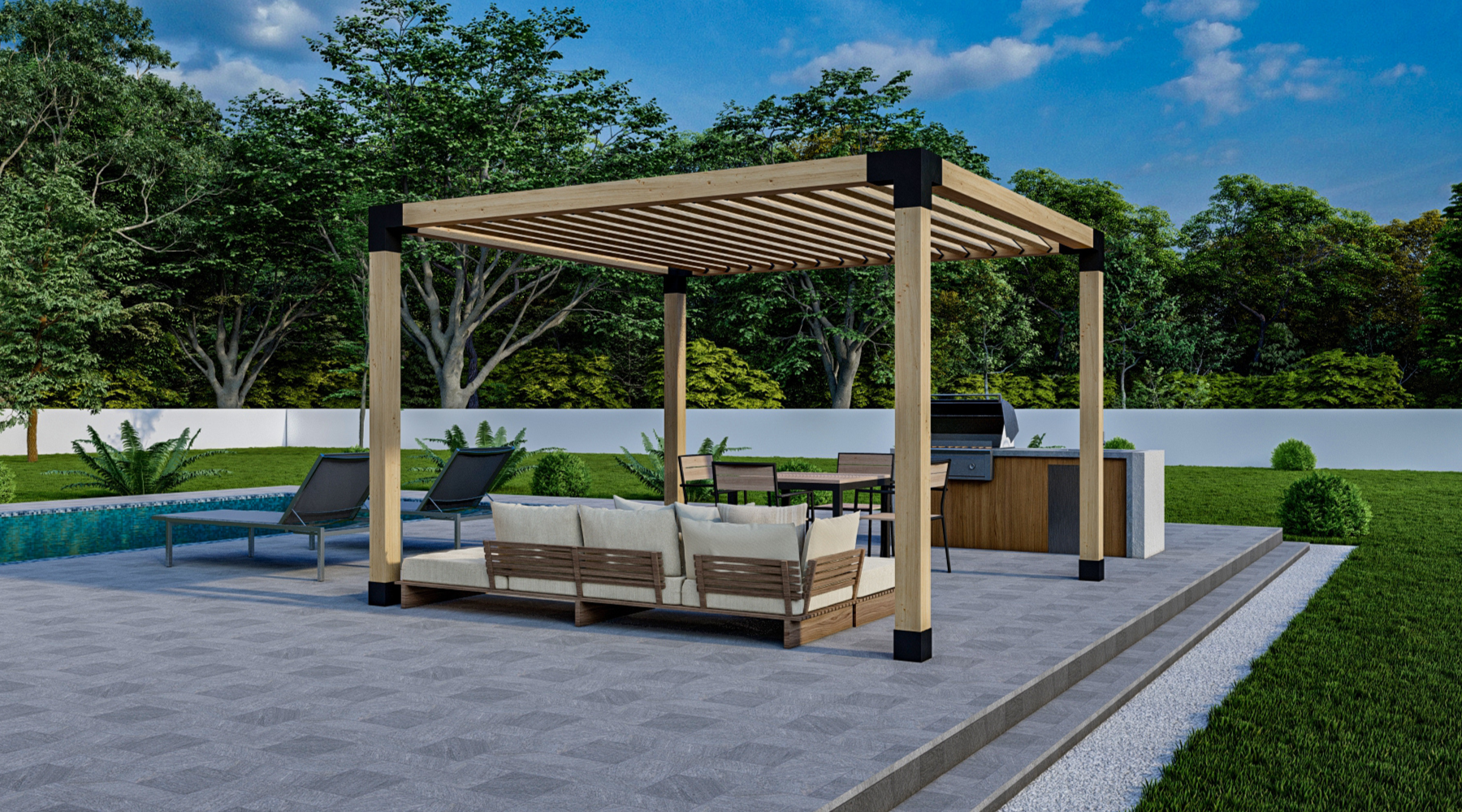 Assembly Instructions for Single Free-Standing Zen Pergola