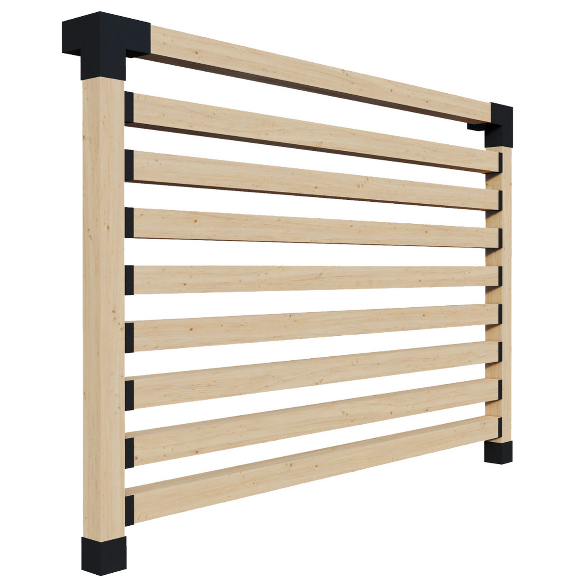 Pergola Privacy Wall Kit for Angled 2x6 Slats - 20% Off