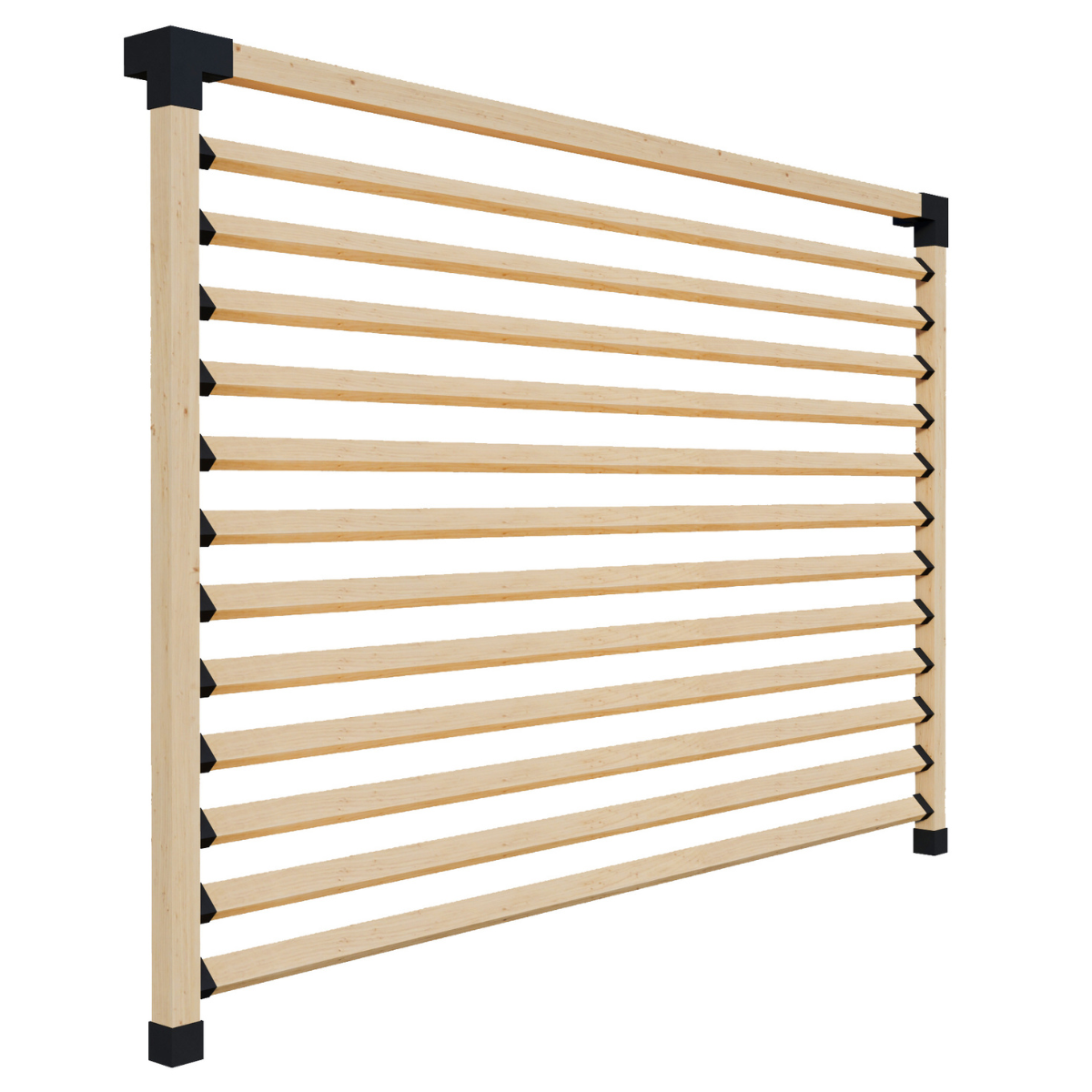Pergola Privacy Wall Kit for Angled 2x4 Slats