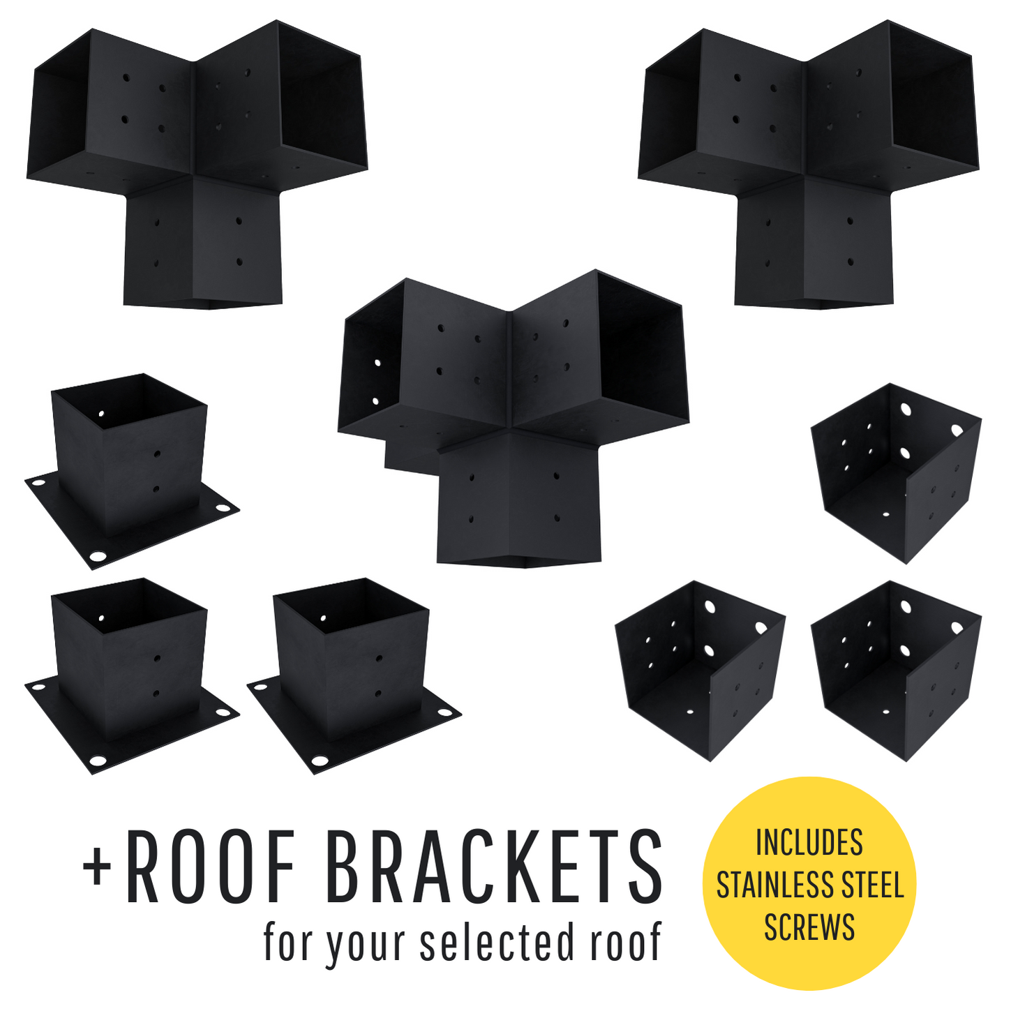 24x12 Pergola Off House with Roof - DIY Pergola Hardware Kit