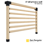 Pergola Privacy Wall Kit for Angled 2x6 Slats - 20% Off